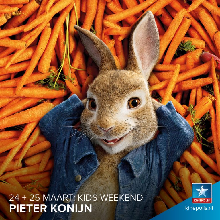 Win 2 vrijkaarten voor Pieter Konijn Kids Weekend Kinepolis ...
